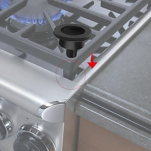 12 Pcs 815689 Grate Rubber Feet for Wolf Range Stove Parts CT Gas Cooktop Grate Rubber Feet Pad Replacement kit Wolf GR Series Gas Range Grate Rubber Feet Stove Top Protector Burner Grate Pad Grommets