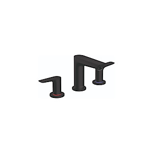 hansgrohe Talis E Modern Install Easy Clean 2-Handle 3-Hole 5-inch Tall Sink Matte Black, 71733671 Bathroom Faucet