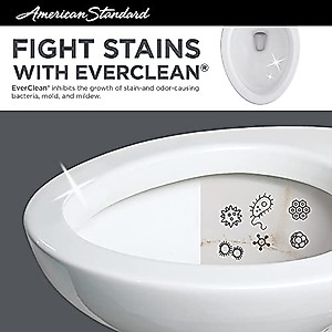 American Standard 2988101.020 Cadet 3 FloWise 2-Piece 1.28 GPF Single Flush Right Height Round Front Toilet with Concealed Trapway, White