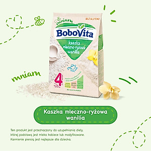 Bobovita Milk and Rice Gruel Vanilla for Babies (230g/8.1oz)
