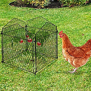 DECOHS 4 Packs Garden Plant Protector Cage-Chicken Wire Cloche Plant Protectors-Wire Plant Protectors for Protecting Vegetables Plants Flowers Shrubs from Animals
