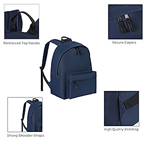KDWAVE Preschool Kids Backpack, 13 inch Toddler Backpacks for Boys Girls Cute Lightweight Children Bookbag with Adjustable Padded Strap, French Navy