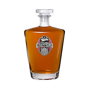 Heritage Pewter Georgia Bulldogs 2022 National Championship Royal Container | 30 OZ Glass container | Expertly Crafted Pewter Glass