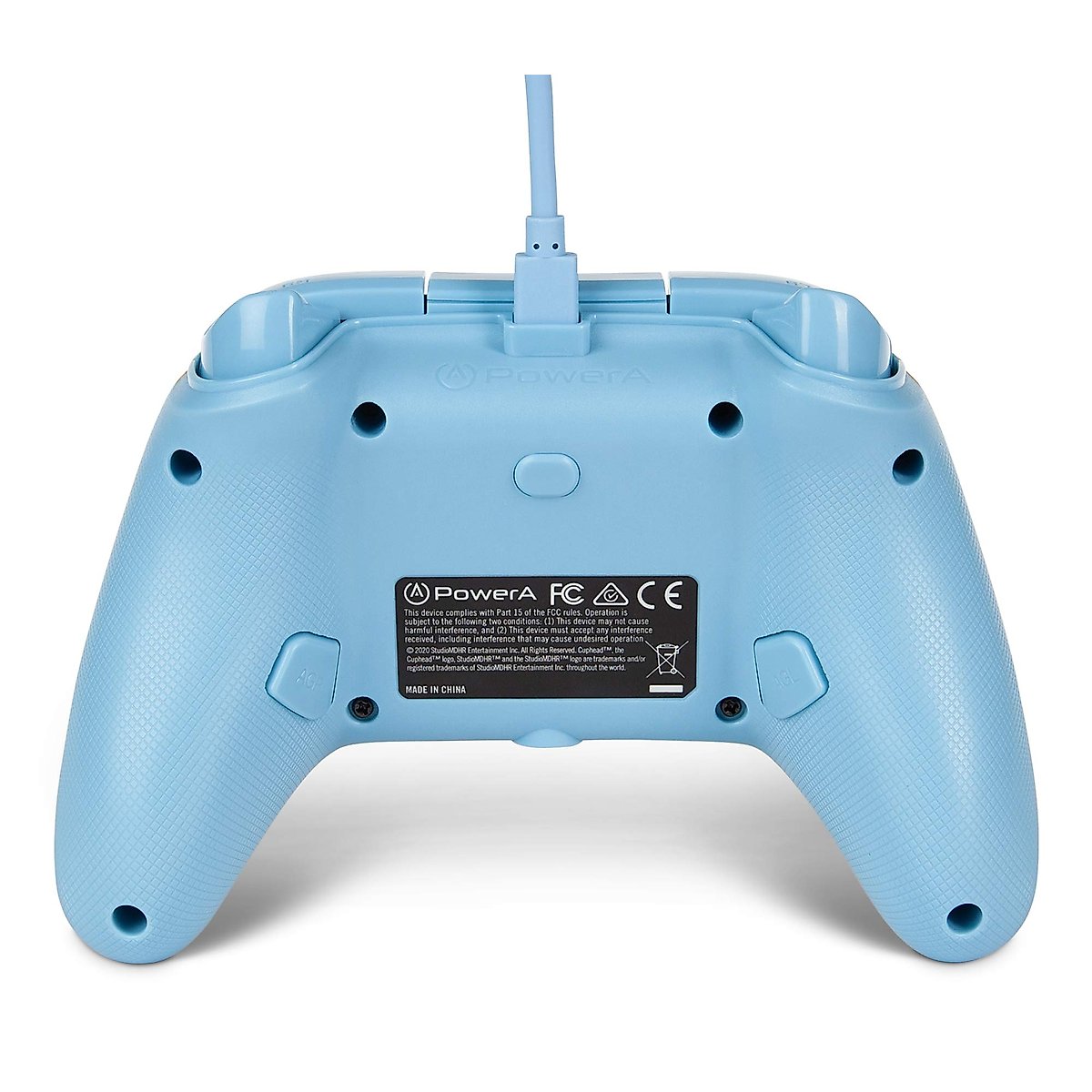 PowerA Enhanced Wired Controller for Xbox Series X|S - Cuphead: Mugman, Gamepad, Wired Video Game Controller, Gaming Controller, Xbox Series X|S - Xbox Series X