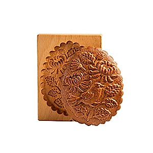 Fench Funny Wooden Cookie Molds for Baking, Carved Wooden Gingerbread Cookie Mold, Cookie Mold Cutter, Kitchen Wooden Cookie Mold for Party (Birds, 3.94x3.94x1.18inch)