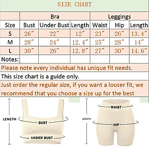 niyokki Workout Sets for Women 2 Piece, Cute YOGA Workout Set, Two Piece Workout Outfits,2 Pack (M, Coffe +white)