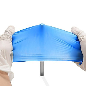 Synmax Vinyl Exam Gloves Disposable Exam Gloves, 4 Mil, Latex & Powder Free, Food-Safe, Lightly-Textured, Blue XL Size Case of 1000