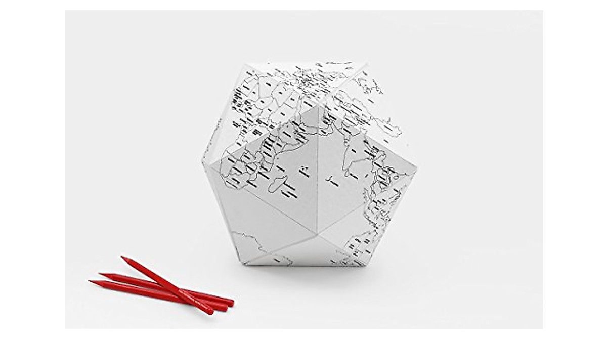 Here by Me Foldable Globe - Personal Travel Map & Decor