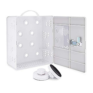 SHLOCKER Shower Caddy Locker Tote Best for Dorms, College, Coliving, Sharing Bathroom with Roommates or Family. Suction Cups, Lock, Mirror