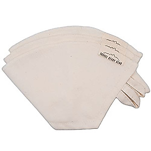 Pour Over Coffee Kit (Gray) Collapsible Pour Over Coffee Dripper and Set Of 3 Reusable Cotton Coffee Filters Perfect For Travel And Camping - Travel Ready Gear