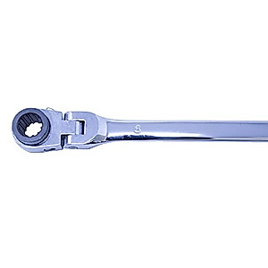Mountain 8x10mm Double Box Universal Spline Reversible Ratcheting Wrench; 90 Tooth Design, Long, Flexible, Reversible; MTNRM810