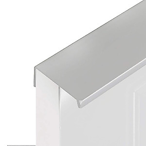 LC LICTOP Modern Style Finger Edge Tab Pull Handle Door Knobs Drawer Pulls Aluminum Matte (2Pcs) (150mm/5.91", Silver)