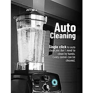 WantJoin Professional Blender, Countertop Blender ,Blender for kitchen Max 1800W High Power Home and Commercial Blender with Timer, Smoothie Maker 2200ml for Crushing Ice, Frozen Dessert, Soup,fish