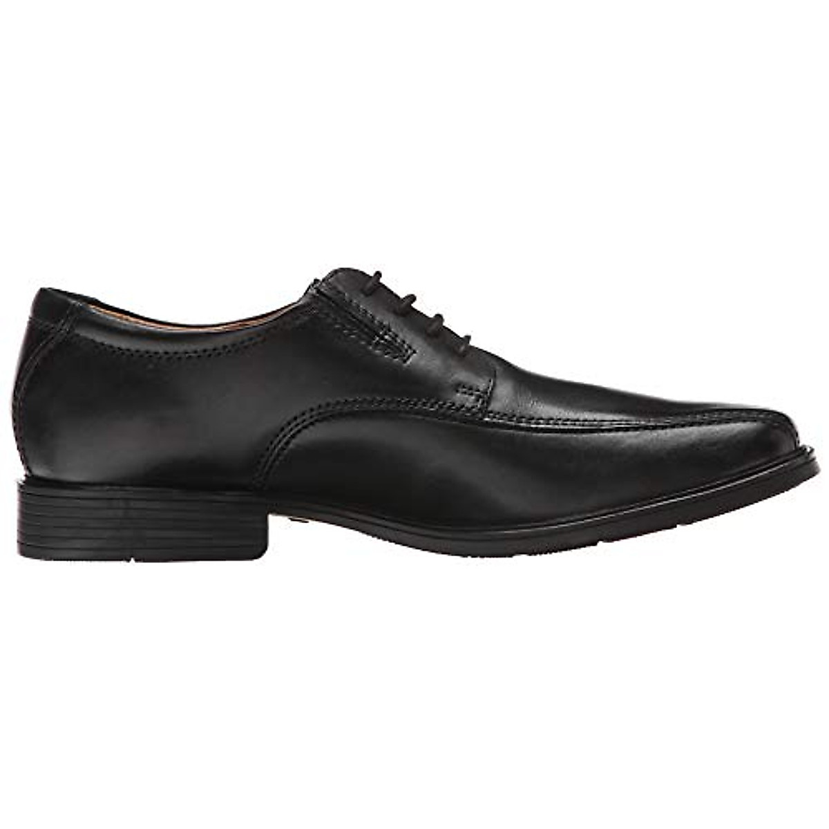 Clarks mens Tilden Walk Oxford, Black Leather, 10.5 US