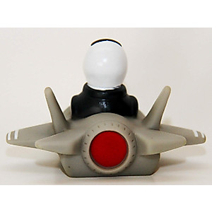 Waddlers Air Force Rubber Duck, Brand, Showing Mighty US Air Force Modern F35 Special Rubber Duck, Birthday Baby Shower Party US Patriotic Themed General Gift