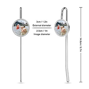 Custom Metal Bookmark Personalized Photo Bookmark Add Your Customized Photo Picture Text Bookmarks Design Standard Size for Women Men Teacher Student Work