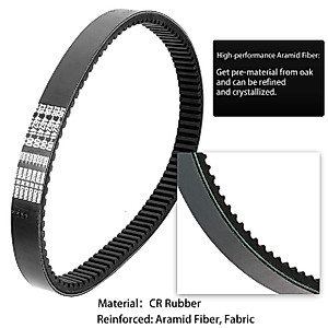 Roykaw Golf Cart Drive & Starter Generator Belt Compatible with Yamaha G2-G29 4-Cycle J55-G6241-00-00, JN6-H1173-00 G16 to G22 & Drive 2012.5 & Newer