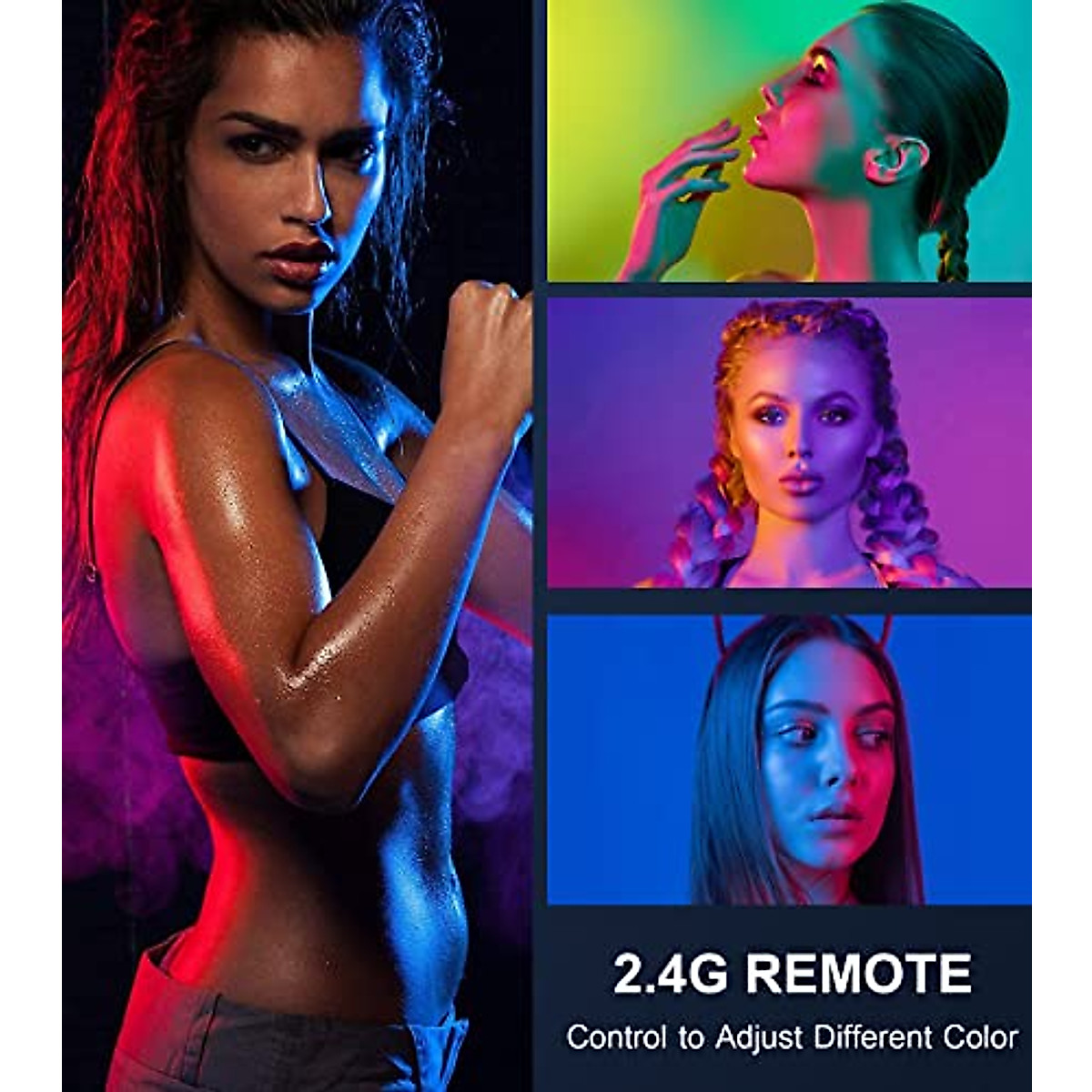 LED Softbox Lighting Kit, Zingbabu 20'' x28'' RGB Softbox Kit with 3200-6000K Led Bulb and Lighting Stand for YouTube Video Photography