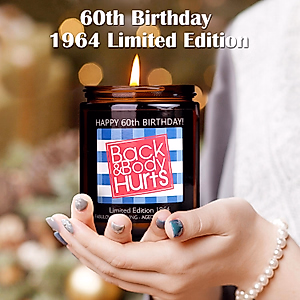 60TH Birthday Gifts for Women Men, Happy 60th Birthday Decorations for Women Men, 60th Birthday Gift Ideas, 60 Year Old Birthday Gifts for Women Men Him Her Mom Dad Wife Husband Friends Sister