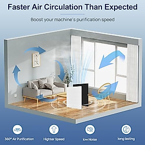 116130 Replacement Filter H for Winix 5500-2 and AM80 Air Purifier, 2 Set HEPA Filter and Activated Carbon Filter Combo Pack