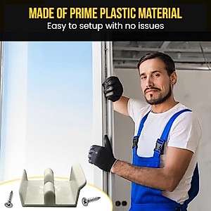 1-5/8" Jamb Guide for Glass Shower Door Used for Side or Bottom Replacement (Pack of 2). Please Note That it Will not fit All Rail-Rollers-Door, Please Refer Images 3 and 4 for Dimensions