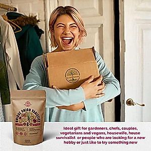 8 Onion Seeds Variety Pack Heirloom, Non-GMO, Onion Seed Sets for Planting Indoors, Outdoors Gardening. 1600+ Seeds: Walla Walla, Green Onion, Red Burgundy, White & Yellow Sweet Spanish Onions & More