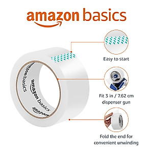 Amazon Basics Packaging Tape for Shipping, Moving and Storing, 1.88" x 54.6 yds, 12-pack