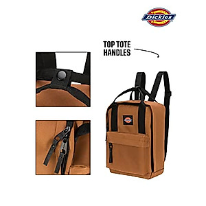 Dickies Brooklyn Mini Backpack, Small Backpack Purse for Men and Women, Travel Shoulder Book Bag (Brown Duck)