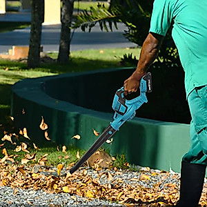 Electric Cordless Leaf Blower, 21V Handle Battery-Powered Leaf Blower with Charger, 2000mA Powerful Snow Leaf Blower for Lawn Clean, Patio, Blowing Leaves and Snow Lightweight Garden Power Tool