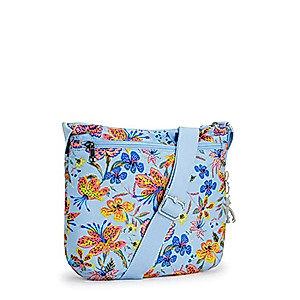 Kipling Women’s Arto Crossbody, Lightweight Everyday Purse, Casual Nylon Shoulder Bag, Wild Flowers