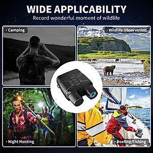 Night Vision Binoculars - Night Vision Goggles for Adults, 3'' Digital Infrared Night Vision can Save Photo and Video with 32GB Memory Card & Rechargeable Lithium Battery