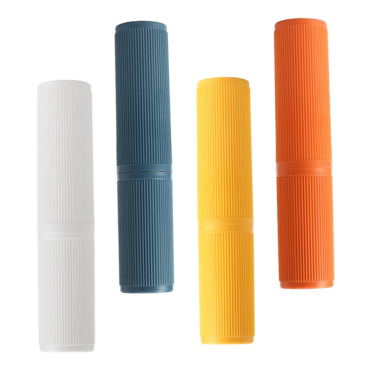 Levemolo 4 pcs Hotel Containers Home Mouthwash Organizers Trips Daily Multi-Function Camping Uses Container Cup Use Business Toothpaste Cups Storage Portable Toothbrush Organizer