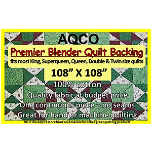 Generic Premier Quilt Backing, King, Seamless, Blender Rasberry Sorbet, 108""x108"", by AQCO