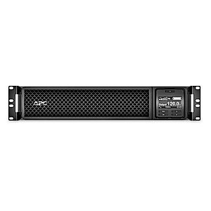 APC 2200VA Smart-UPS Single Phase Online Uninterruptible Power Supply SRT2200RMXLA-NC, Rack Mount UPS with Network Card