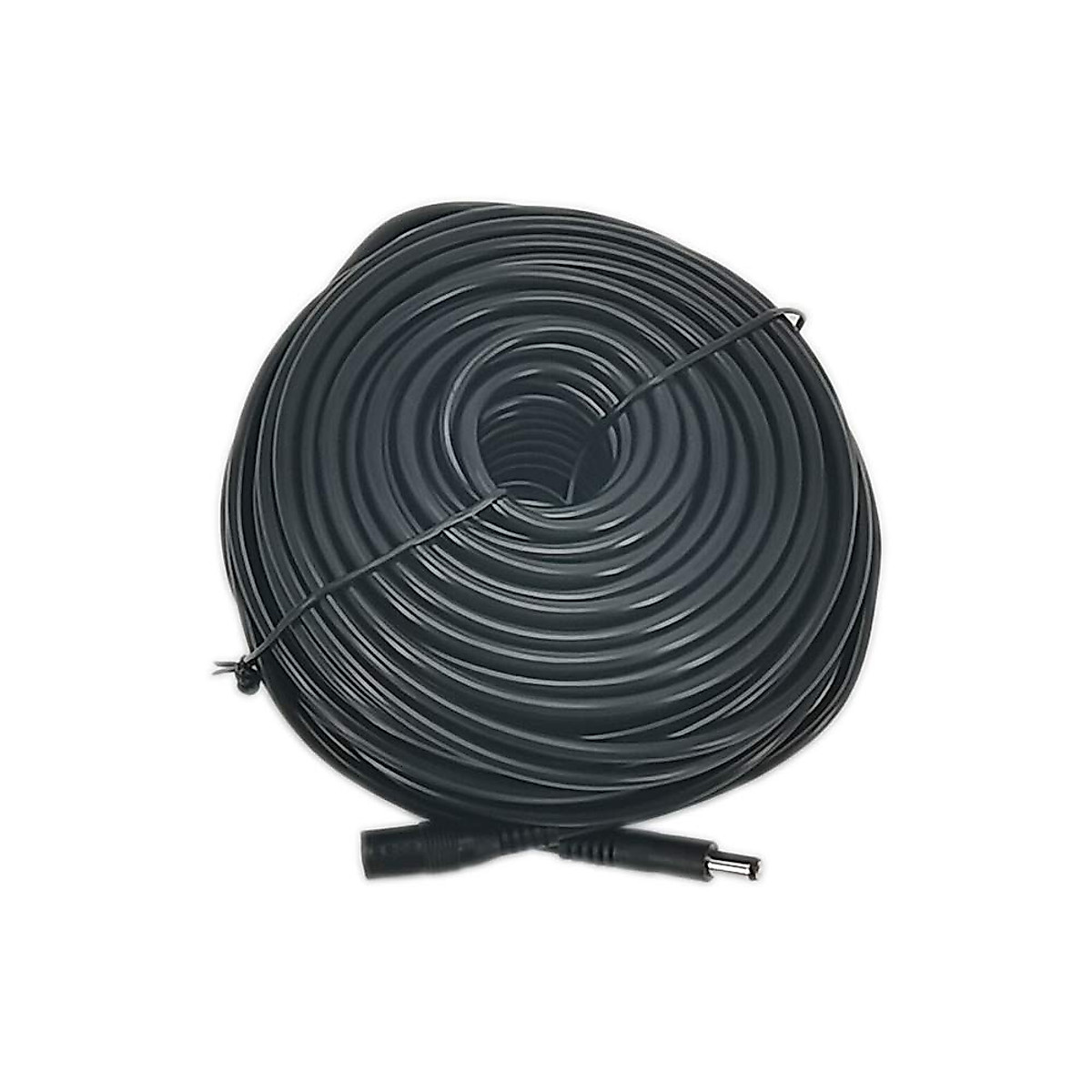 DC Power Adapter Extension Cable 100 feet 12V Power Adapter Extension Cable 2.1mm x 5.5mm Compatible with DC Adapter Cord Fit for CCTV Security Camera Wireless IP Camera Standalone DVR Black