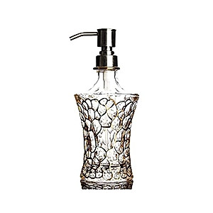 Soap Dispenser Soap Dispenser Bottle with Pump Liquid Dispenser Gilded Soap Dispenser, Liquid Dish Dispensers Bottles (Color : Soap Dispenser E)