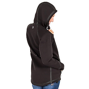 STORMR Women's Standard Typhoon Neoprene Waterproof Windproof Warm Fleece Foul Weather Fishing Jacket, Black, XX-Large