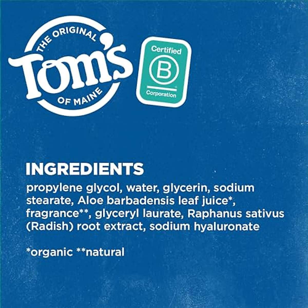 Tom's of Maine Complete Protection Aluminum-Free Natural Deodorant for Men, Cedar & Vetiver, 2.6 OZ