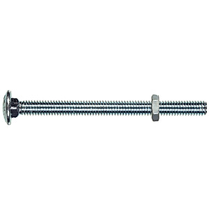 Hillman 2149 10-24 x 1-1/4-Inch Carriage Bolt with Nut, 24-Pack