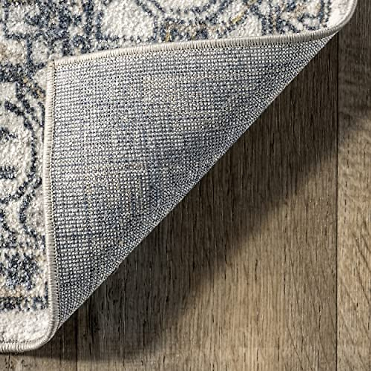 nuLOOM Evanna Faded Medallion Machine Washable Area Rug, 7' 10" x 10', Beige