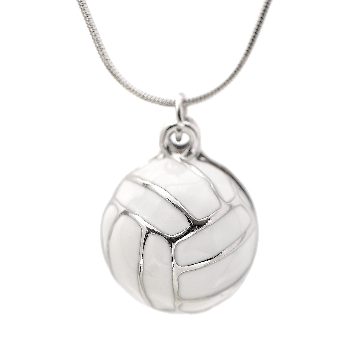 chelseachicNYC Striking White Volleyball Necklace