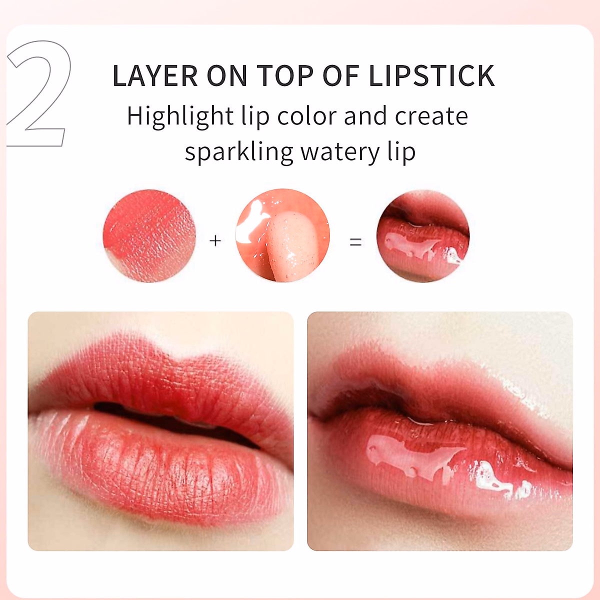 MAEPEOR Hydrating Lip Glow Oil 10 Colors Moisturizing Lip Oil Gloss Non-sticky Transparent Lip Gloss Long Lasting Nourishing Tinted Lip Balm with Big Brush Head (IColors 12)