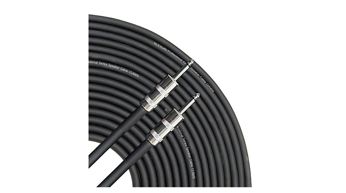 GLS Audio 25 Ft 12 AWG Speaker Cable for Bass and Guitar