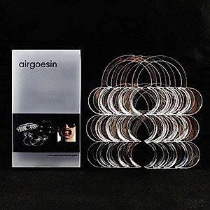 Airgoesin Adult Size 12pcs Mouth Retractors Dental Lip Cheek Retractor Mouth Lip Opener Mouth Piece for Dental Clinic or for Funny Speaking Game Lipless Touching Speaking Game