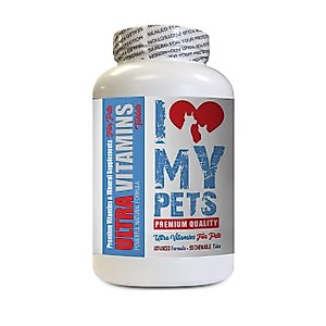 I LOVE MY PETS LLC cat Vitamins Senior - PET Ultra Vitamins - Dogs Cats Health - Best Benefits - Vitamin a for Cats - 90 Treats (1 Bottle)