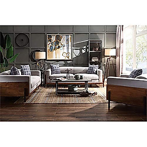 Acme Furniture Upholstered Sofas, Beige and Walnut