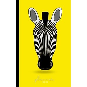 2023-2024 PLANNER: "ZEBRA / YELLOW" Weekly planner. September 2023 to August 2024. Weekly. Annual, monthly and weekly calendar. Timetable. 6 x 9 inches. 139 pages.