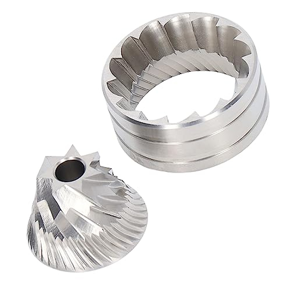 Coffee Grinding Disc Core Kit, Coffee Grinder Disc Strong Applicability High Efficiency for Milk Tea Shop (Seven Star Cone)