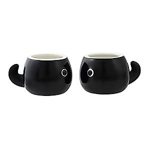 HAKONE YOSEGI Frog Teapot & Teacup Cute Tableware Japanese tea set, Tea Service Set Ceramic Tea Pot (30 oz), 2-Piece Tea Cups (5 oz) (tea pot ＆ 2 tea cup)