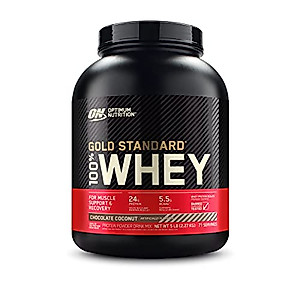 Optimum Nutrition Gold Standard 100% Whey Protein Powder, Chocolate Coconut, 5 Pound (Packaging May Vary)